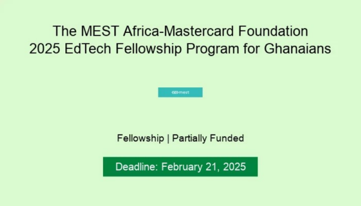 Apply for the MEST Africa-Mastercard Foundation 2025 EdTech Fellowship Program in Ghana ...